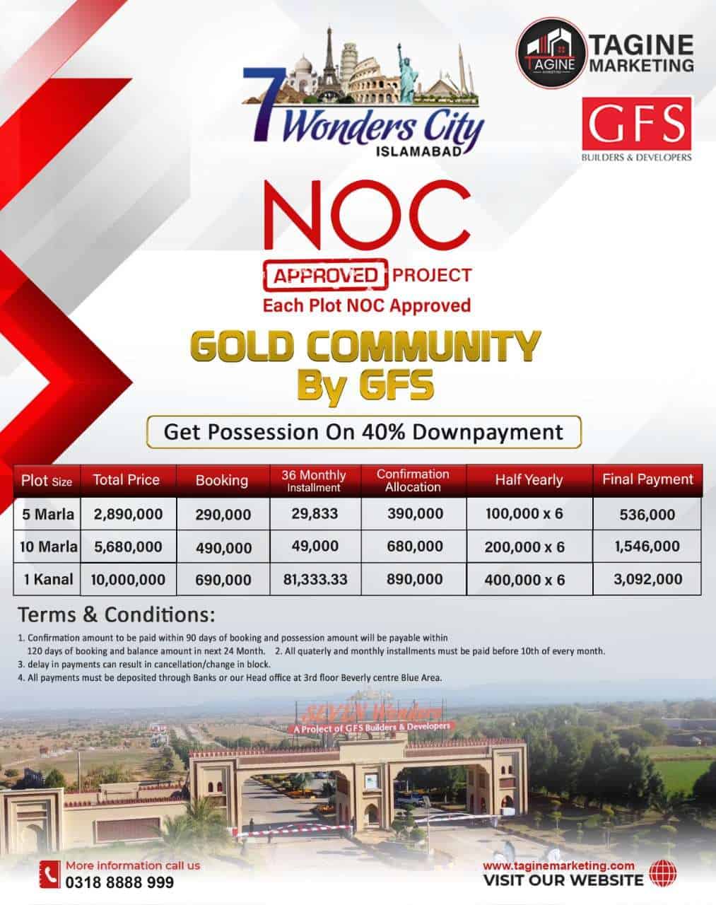 7 Wonders City Islamabad | Location |Tagine Marketing